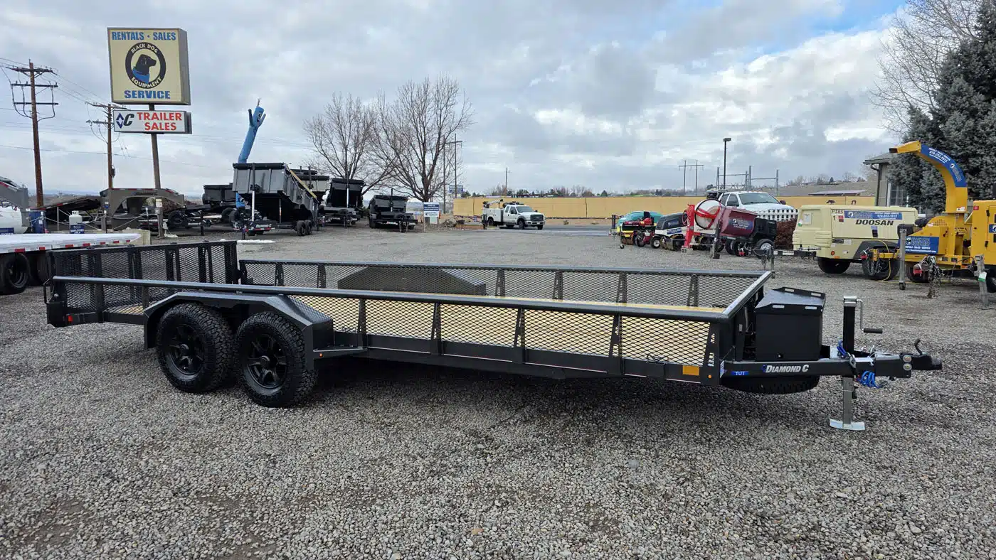 2026 Diamond C TUT206 20’ Tandem Axle Utility Trailer - Black Dog Equipment